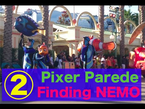 Finding NEMO Pixar play parade (ファインディングニモ ピクサーパレード）＠california disney ...