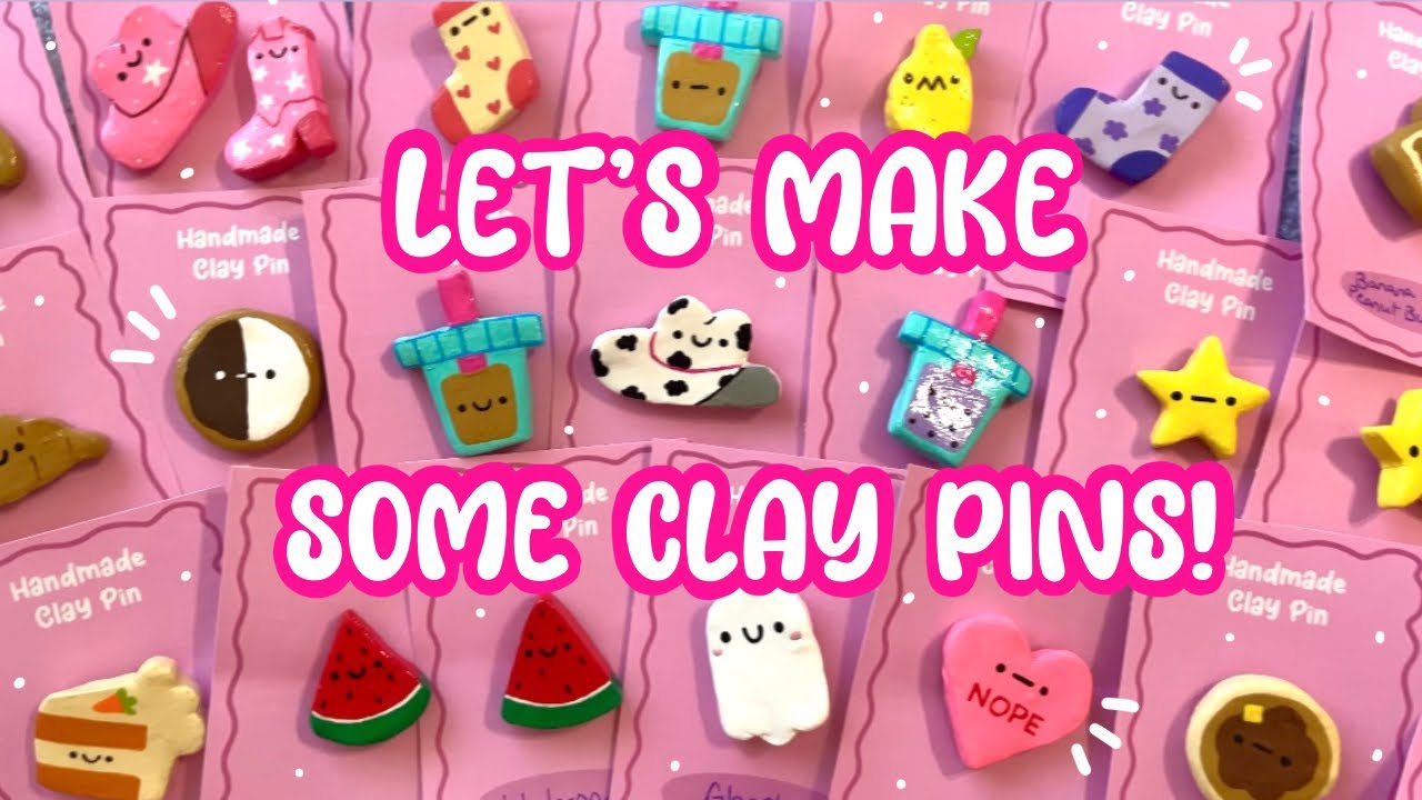 let’s make some clay pins! - YouTube