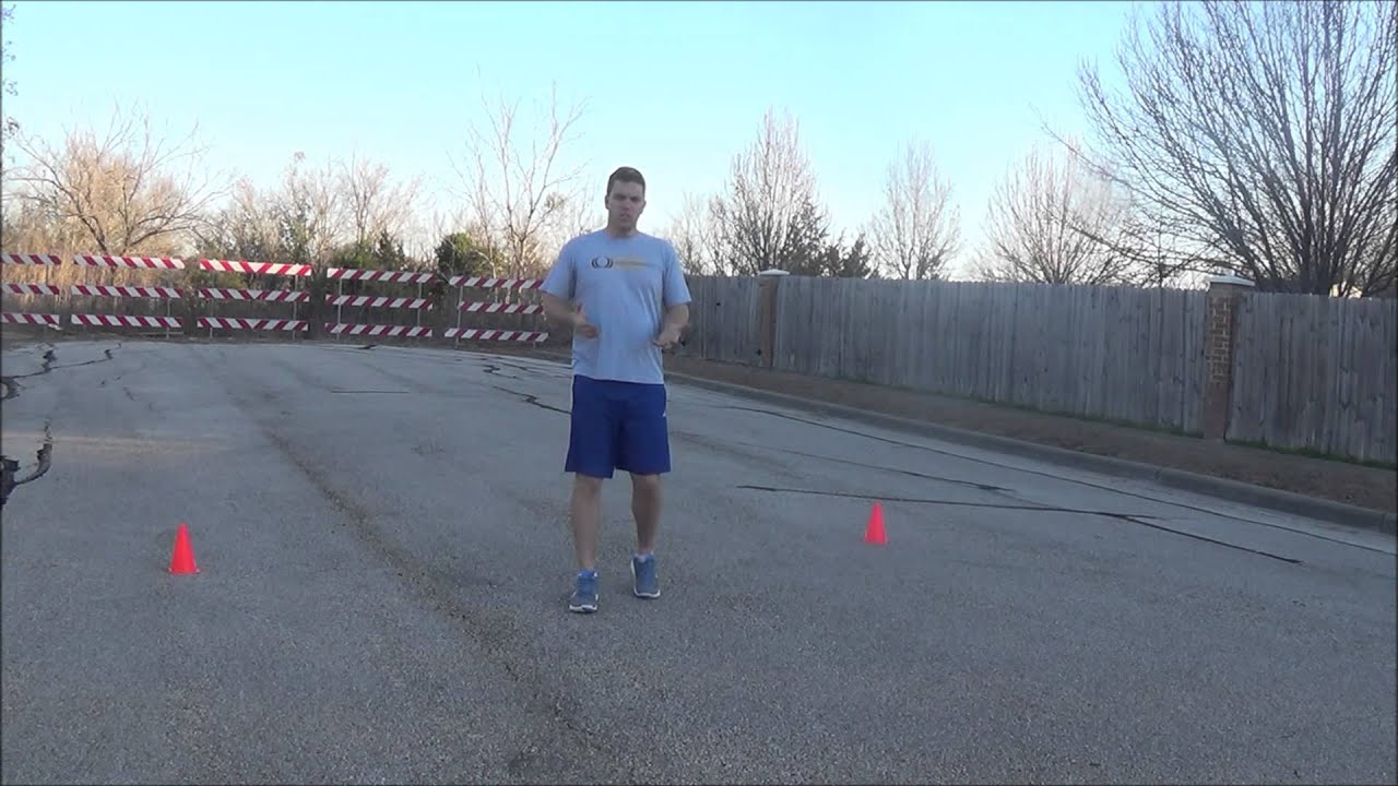 Forward and Backward Runs Between 2 cones - YouTube
