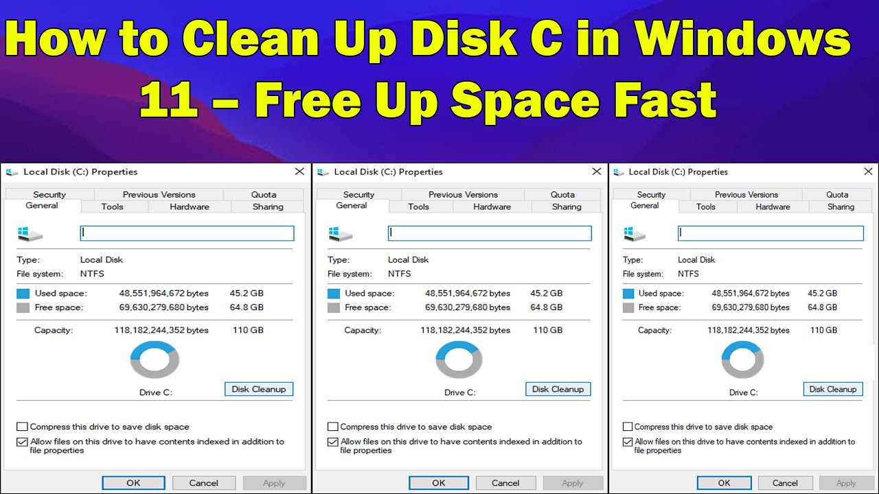 How to Clean Up Disk C in Windows 11 – Free Up Space Fast - YouTube