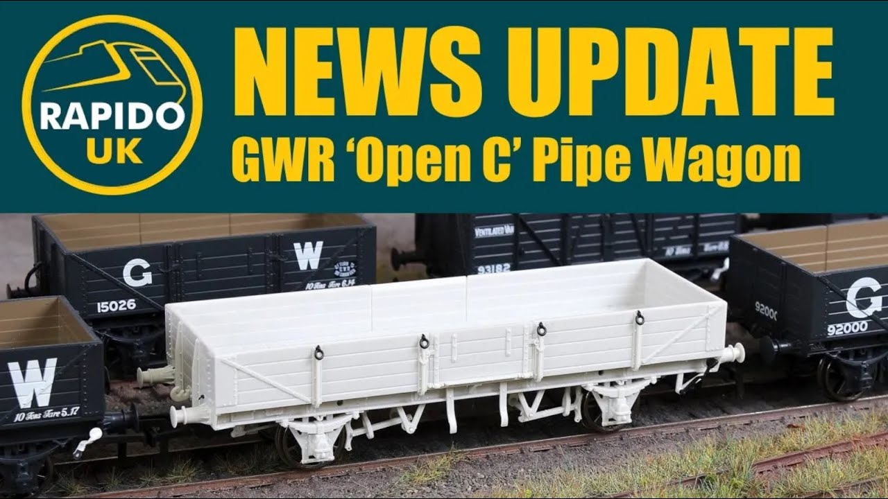 RAPIDO UK Model Railway NEWS UPDATE Great Western Railway 'Open C' Pipe ...