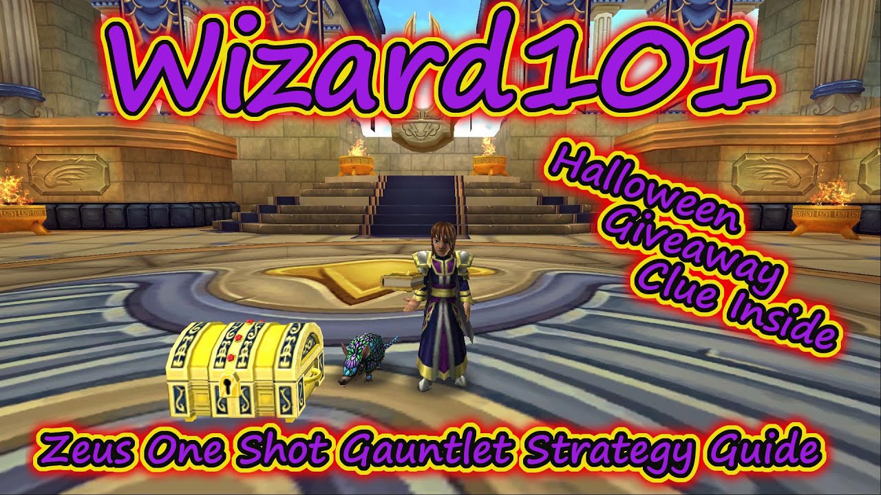 Wizard101: Zeus One Shot Strategy Guide with Halloween Pic Clue - YouTube