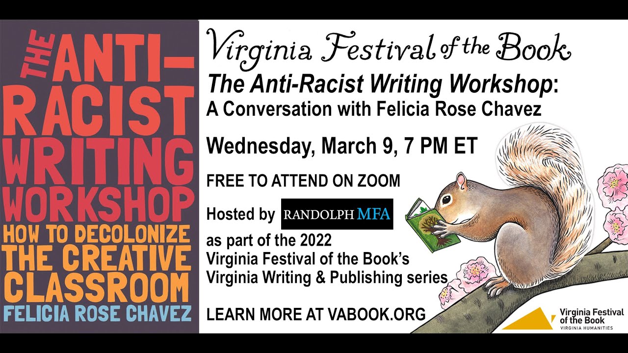 2022 Va. Festival of the Book—The Anti-Racist Writing Workshop with ...