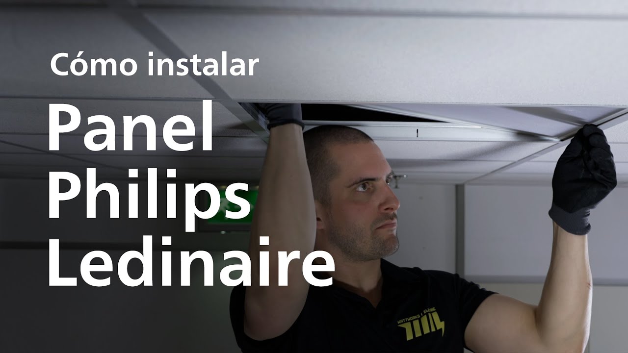 Cómo instalar los paneles Philips Ledinaire - YouTube