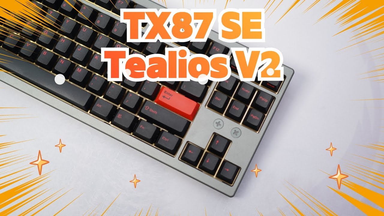 tx87se Tealios V2 Switch keyboard sound / keyboard ASMR / 키보드 소리 / 키보드 ...