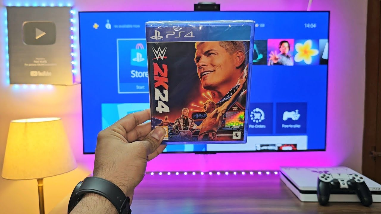 WWE 2K24 (PS4 Slim) Unboxing + Gameplay - YouTube