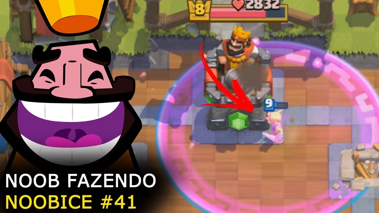 NOOB FAZENDO NOOBICE #41 - MOMENTOS ENGRAÇADOS NO CLASH ROYALE | FUNNY ...