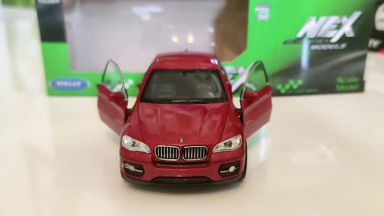 WELLY NEX scale model car BMW X6 1:34 1:39 review unpacking unboxing ...