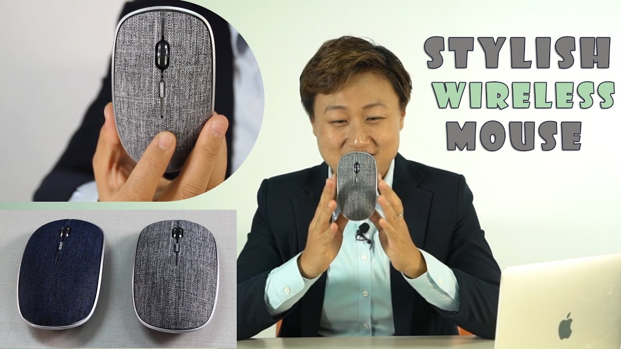 Stylish wireless mouse, Fashion Linen Fabric Cover Mouse - YouTube