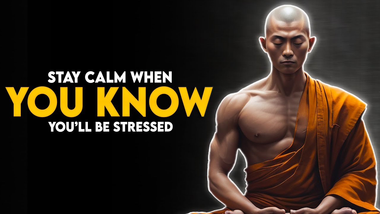 How to stay calm when you know you'll be stressed | Buddhism - YouTube
