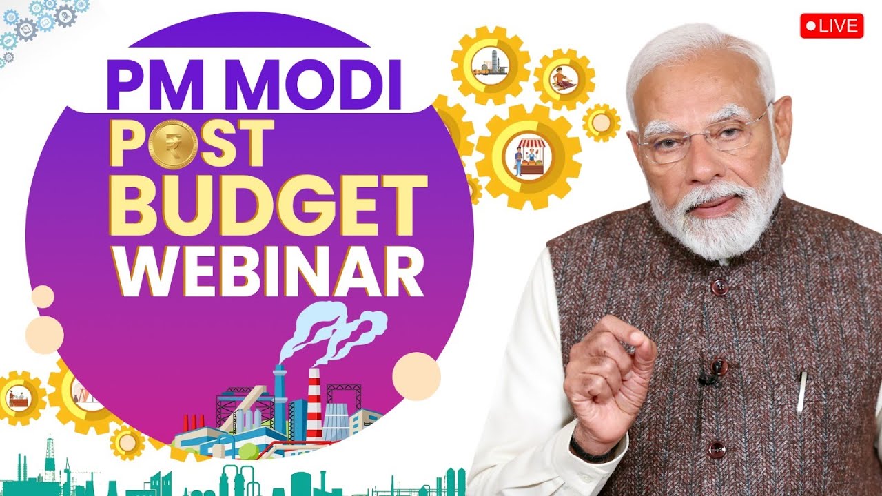 LIVE: PM Modi delivers a post-budget webinar on the MSME sector - YouTube