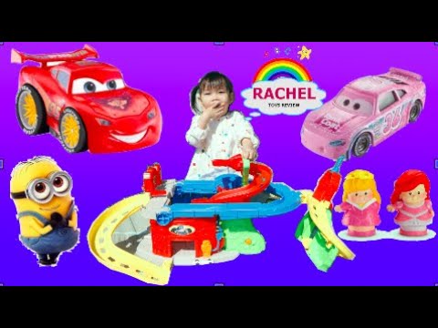 RACHEL and DADDY Playtime RACE CAR TRACK and TOY CARS! Rachel Toys ...