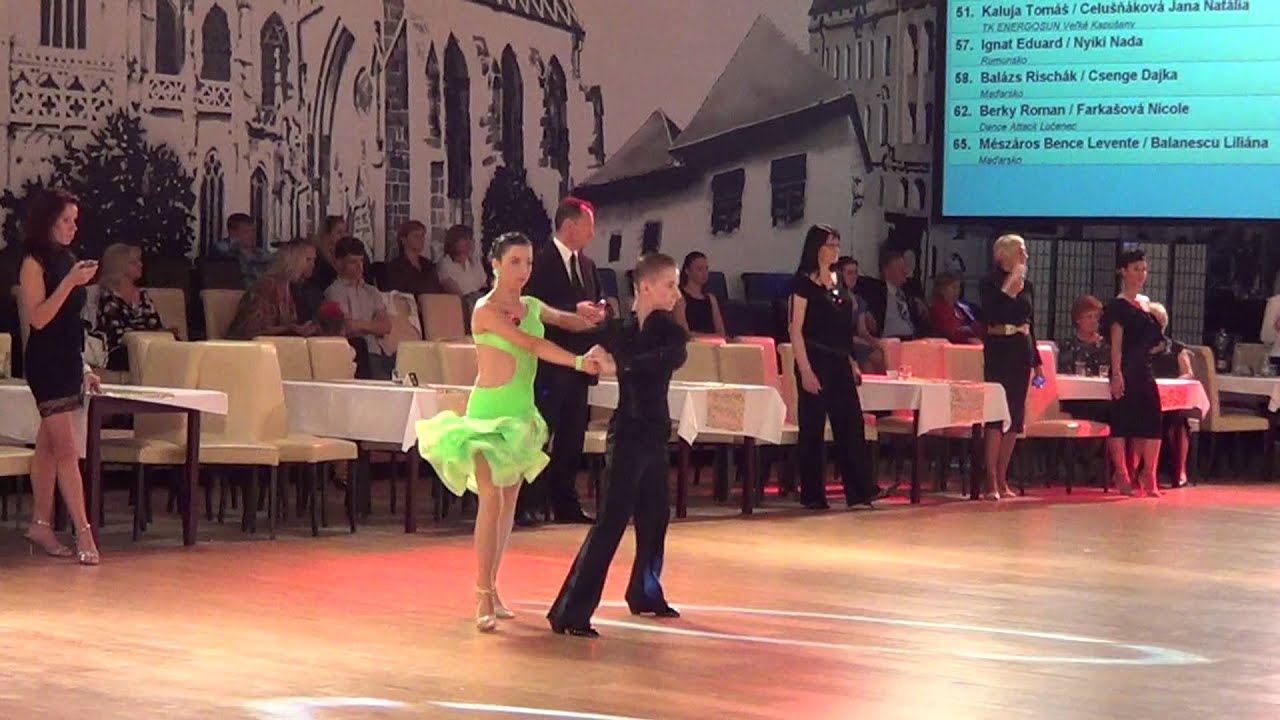 Rischák Balázs s Dajka Csenge KOISICE OPEN 2013. Junior I. Open paso ...