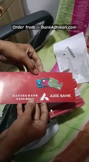 Axis Bank passbook order online, order axis Bank passbook for Bank BC ...