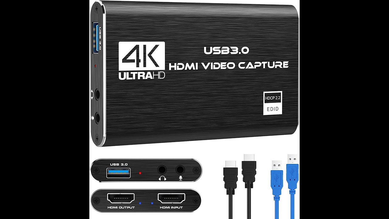 Digitnow Video Capture Card,4K HDMI USB 3.0 Unboxing and Nintendo ...