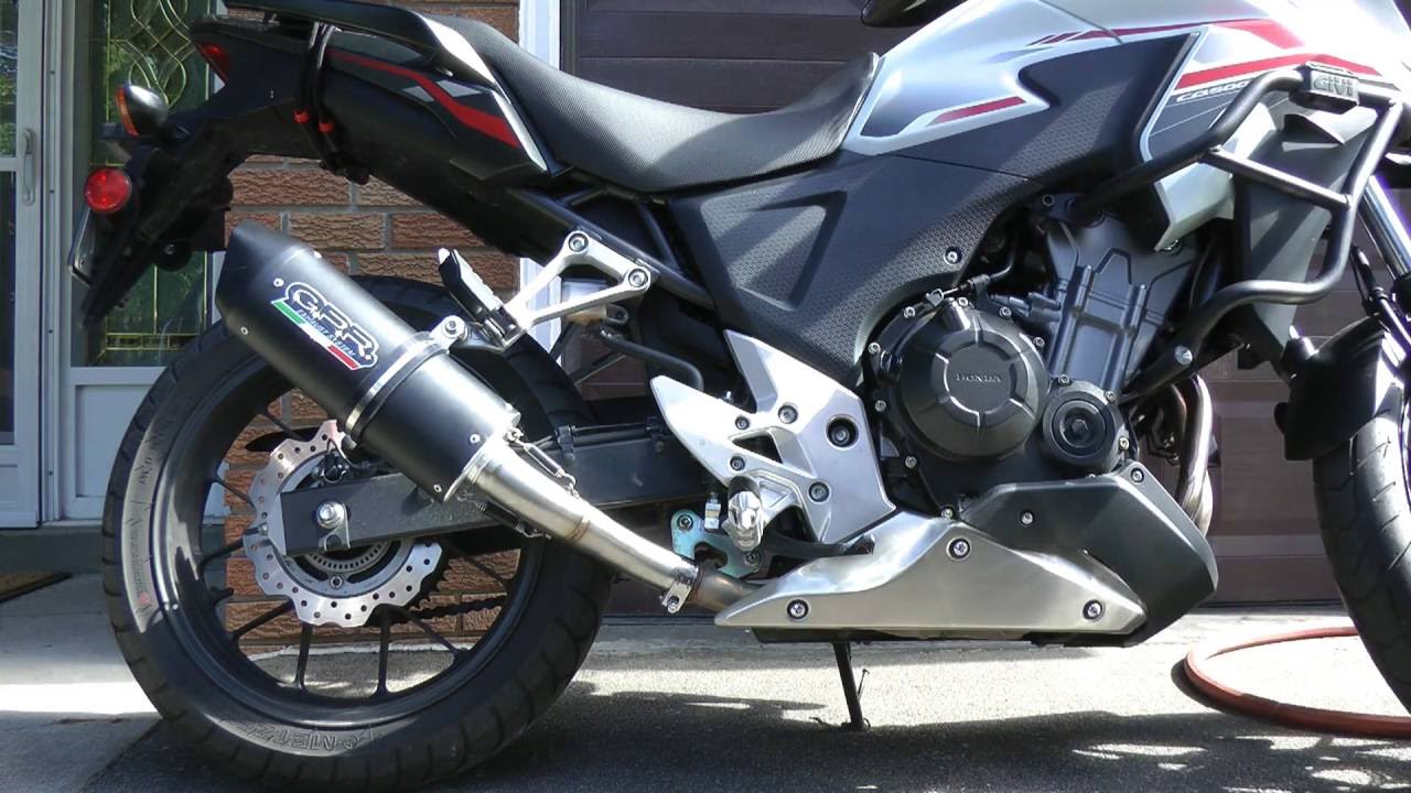 2015 CB500X with GPR Furore exhaust sound - YouTube