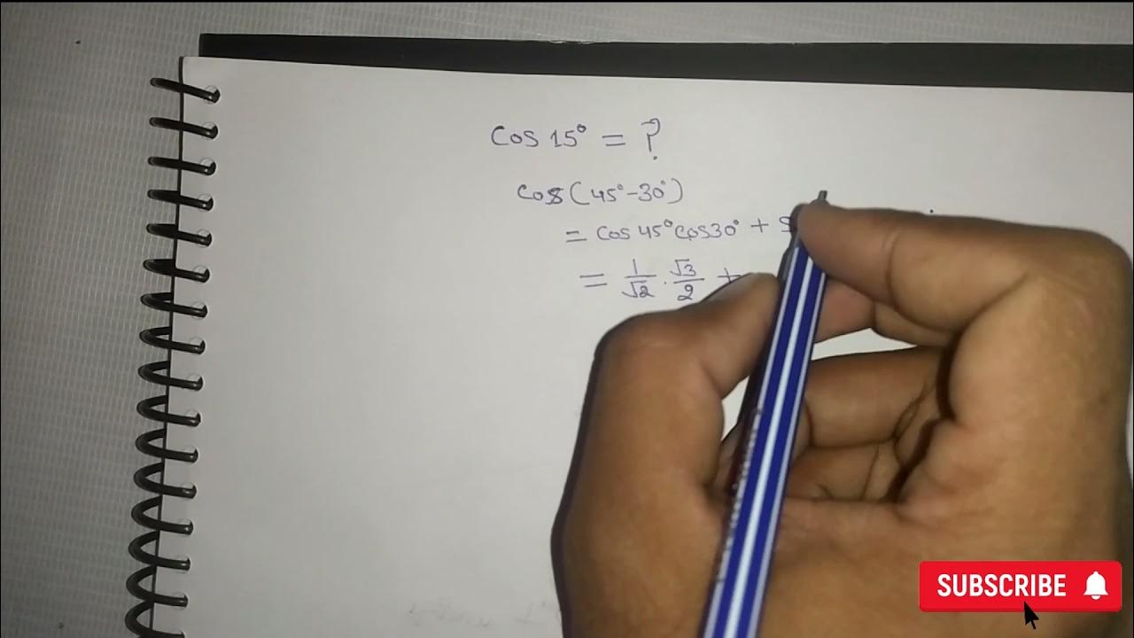 find-the-exact-value-of-cos15-trigonometry-mathematics-cos15-cos