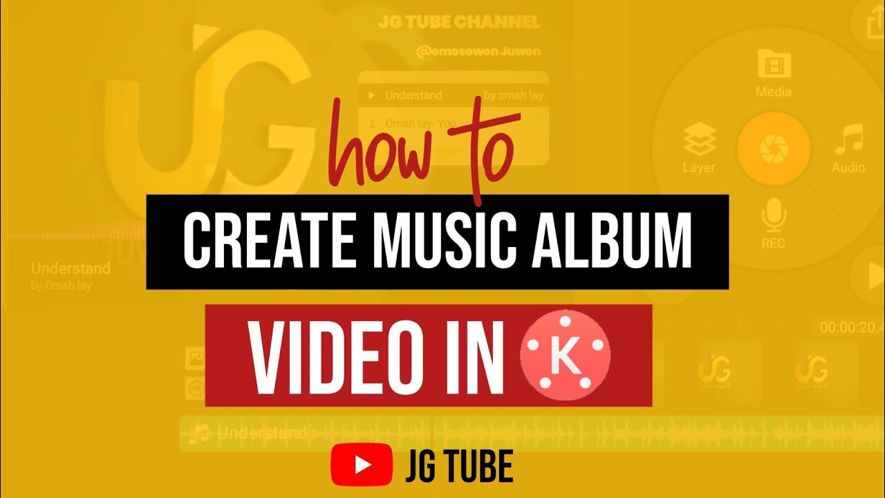 How To Create Music Album Video In Kinemaster - YouTube