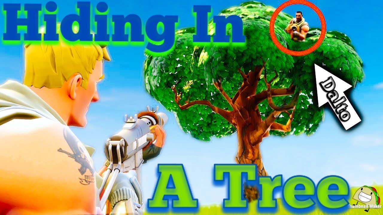 Tree Hiding!! Still Pretty Bad- Fortnite BR Funny Moments - YouTube