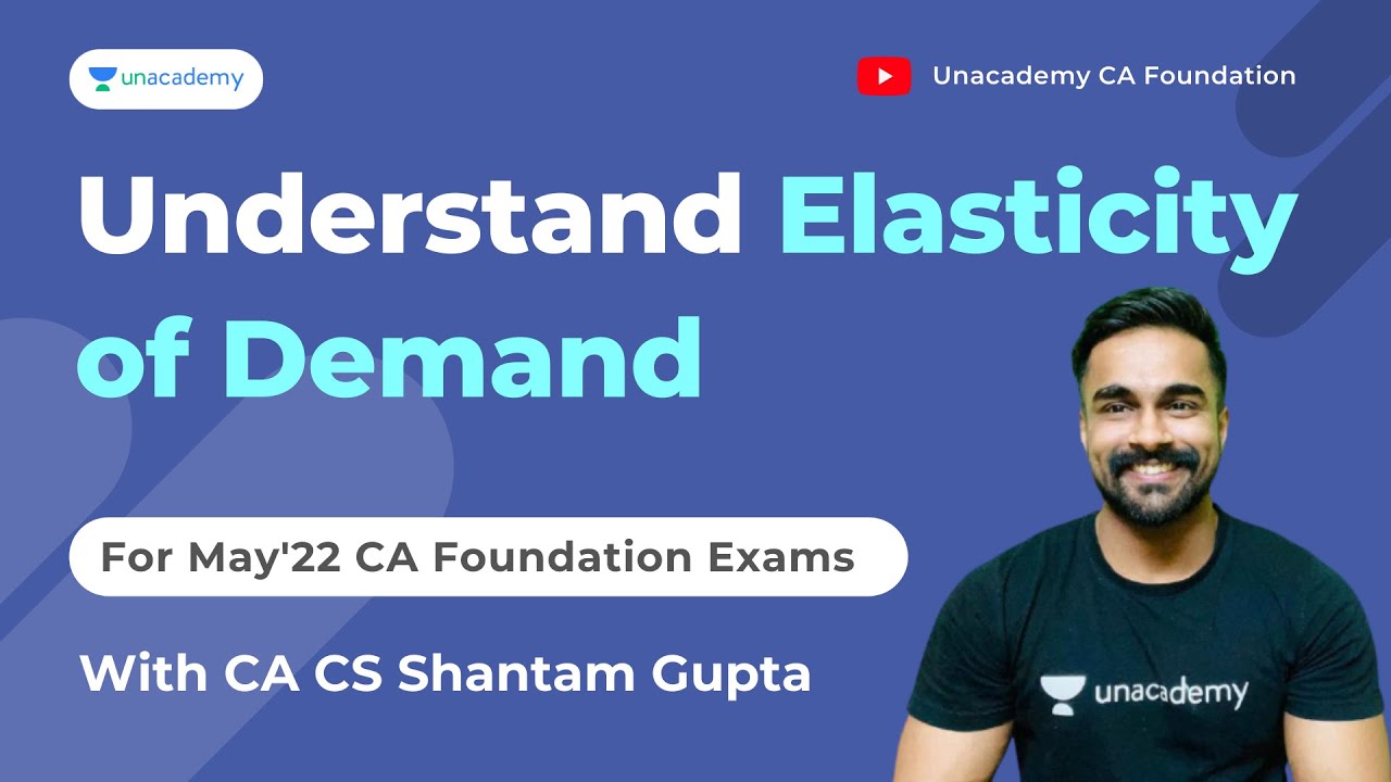 Understand Elasticity of Demand | For CA Foundation May'22 | With CA CS ...
