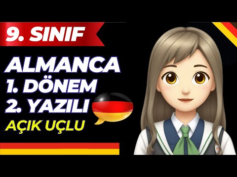 9. Sınıf Almanca 1. Dönem 2. Yazılı 2025