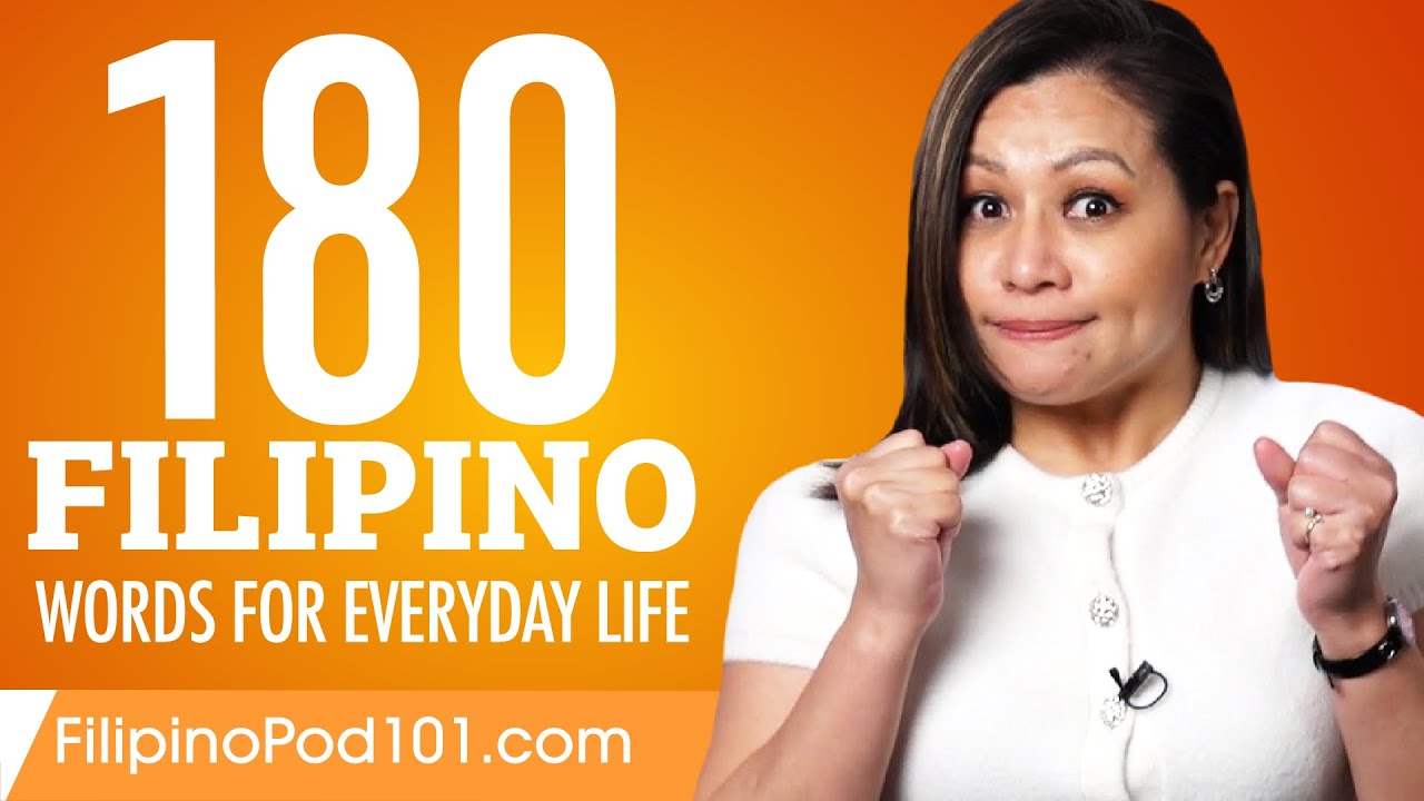 180 Filipino Words for Everyday Life - Basic Vocabulary #9 - YouTube