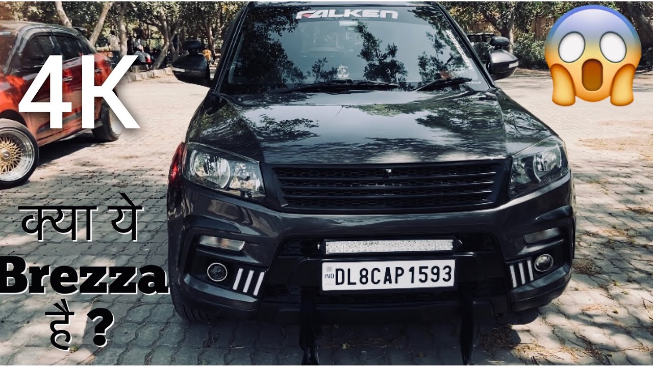😱 Brezza base model converted into top model | Brezza modified | Maruti ...