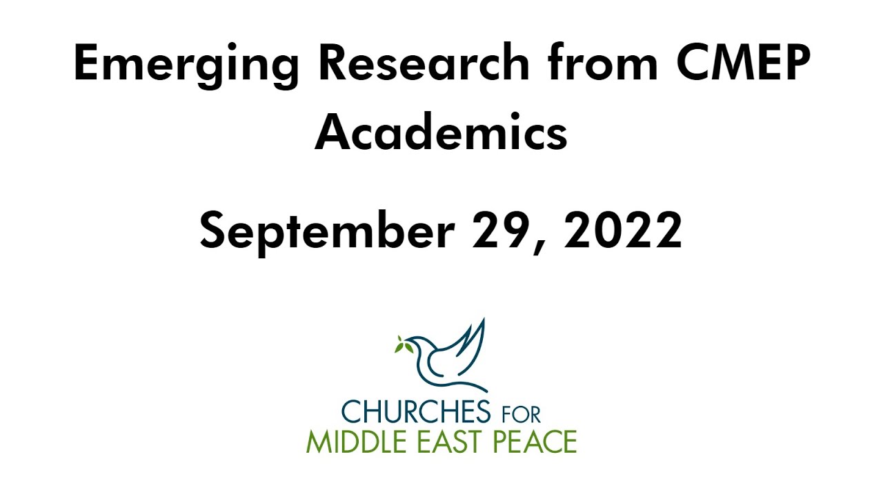 Emerging Research from CMEP Academics - September 29, 2022 - YouTube