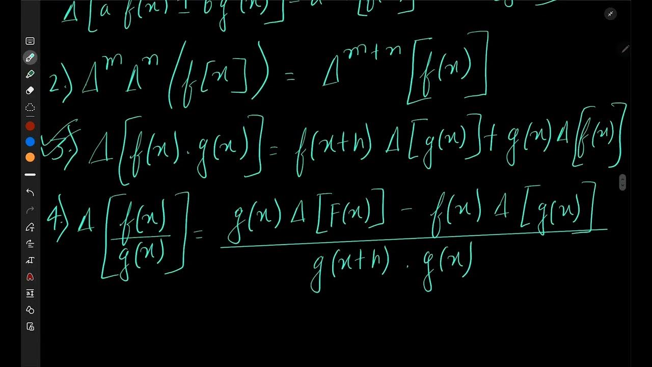 Properties of Forward Difference Operator | Finite Differences - YouTube