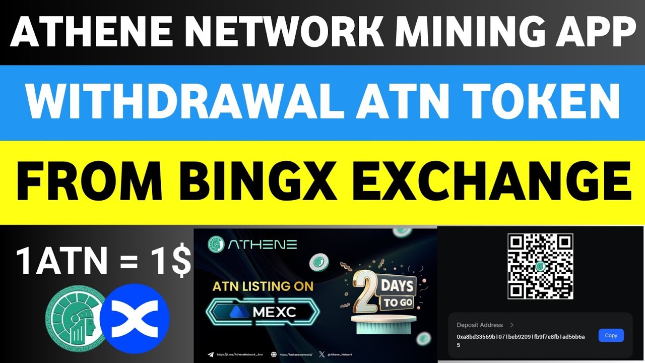 Athene Network ATN Token Withdrawal BingX Exchange | ATN Token Price ...