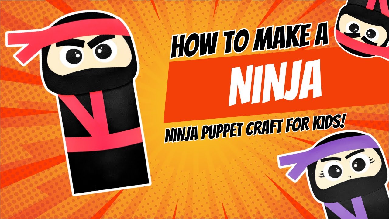 Ninja Puppet Craft - YouTube