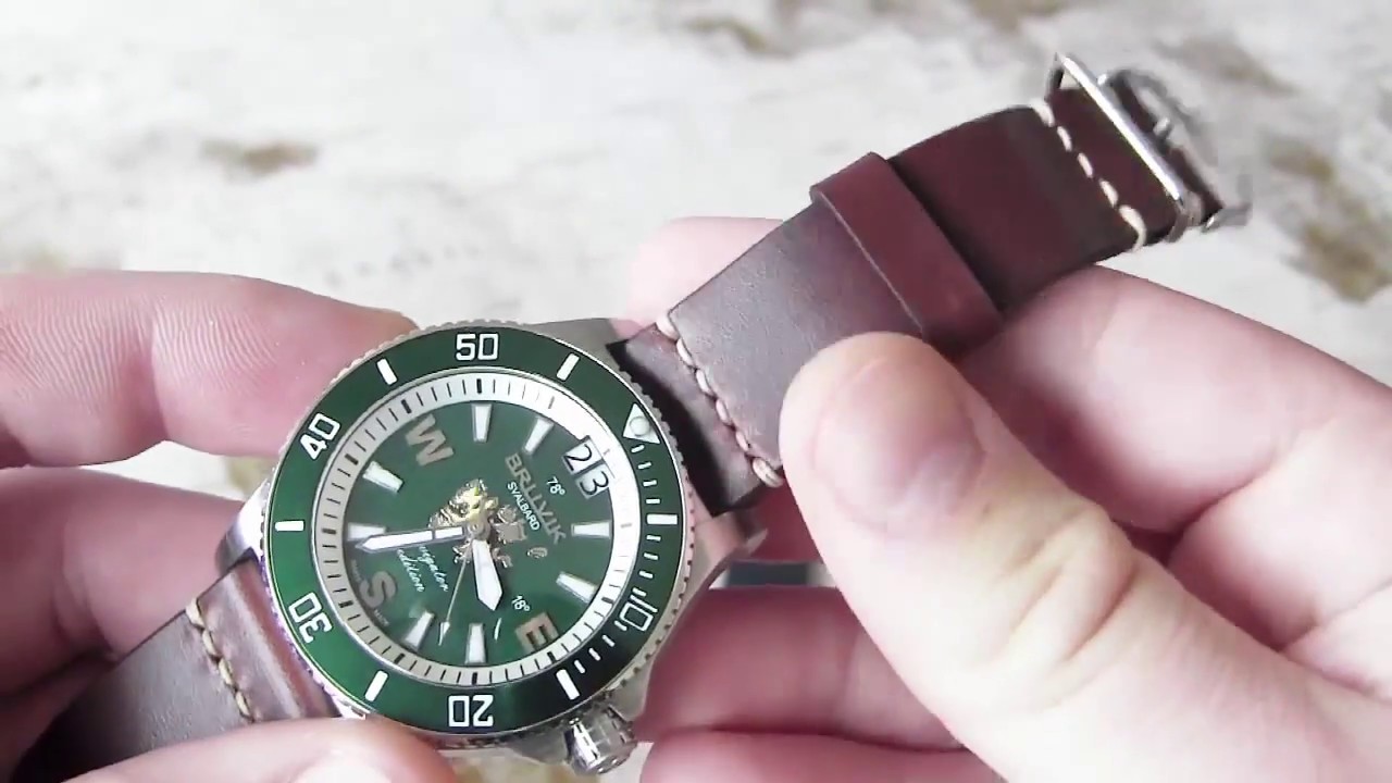 Bruvik Svalbard Navigator Edition med brun håndlaget skinnreim fra ...
