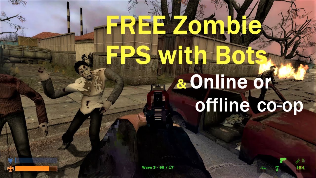 A Free Zombie FPS with BOTS ! CODENAME CURE 2021 - YouTube