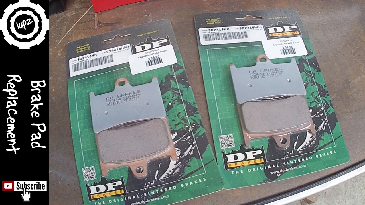 How to change your motorcycle brake pads - YouTube