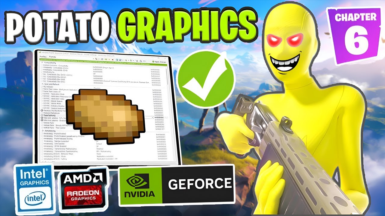 How To Get Potato Graphics in Fortnite Chapter 6!! - YouTube