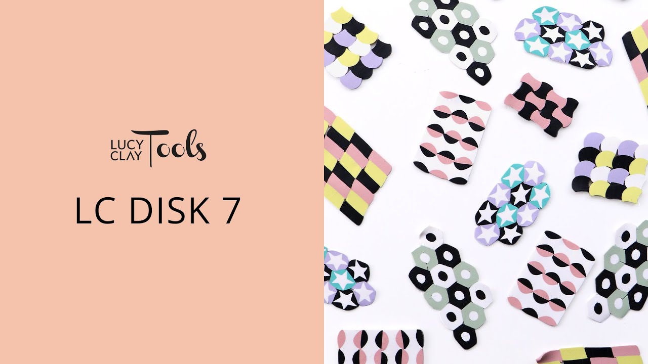 LC Disk 7 polymer clay patterns - YouTube