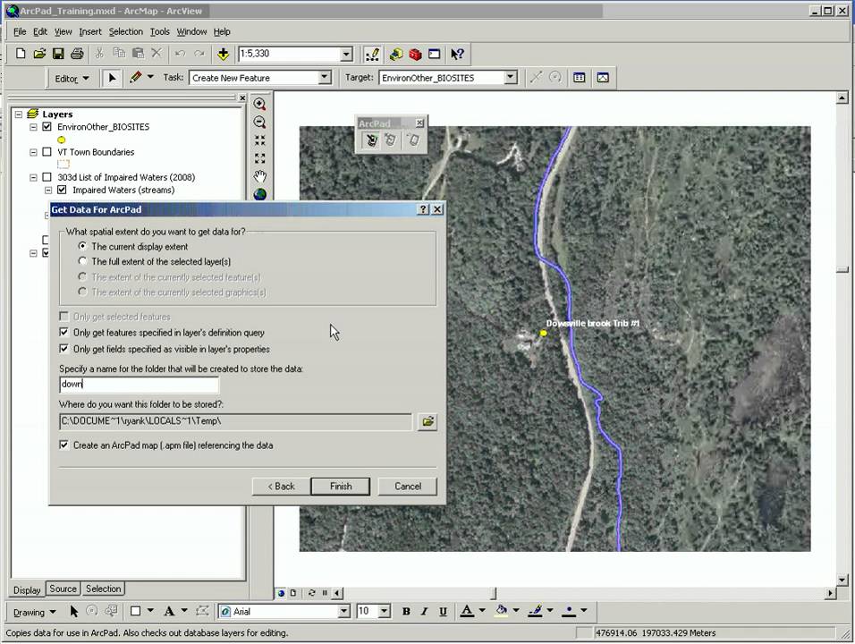 Get Data for ArcPad - YouTube
