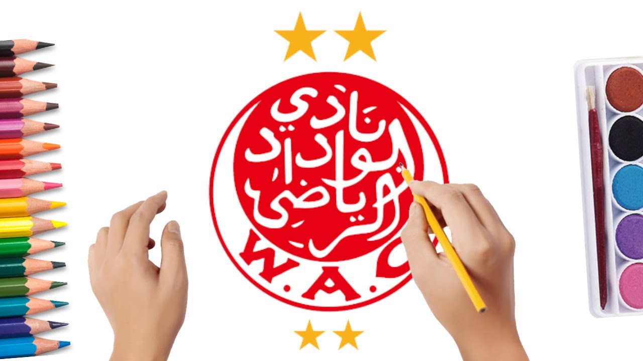 Wydad AC logo drawing || Wydad Athletic Club - YouTube
