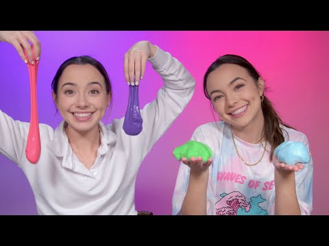 Making Fluffy Slime! *ASMR* - Roni and Nessa