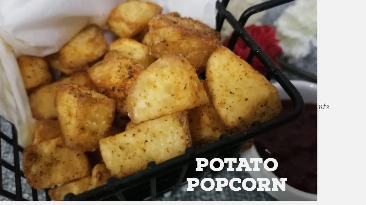 Super crispy! Amazing Potato Popcorn|Easy Potato Snack| 5 min Recipe ...