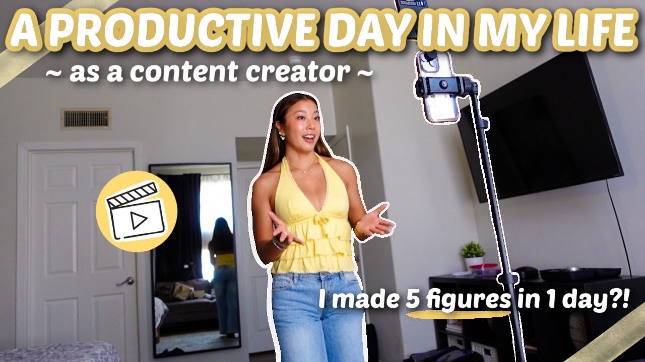 A DAY IN MY LIFE as a content creator in LA?! (brand deals, pilates ...