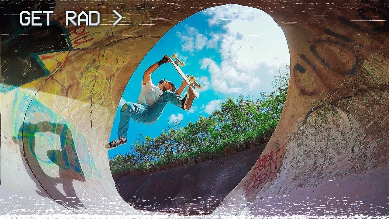 FOUND! Skateboarding over-vert quarter pipe in DRAINAGE DITCH - YouTube