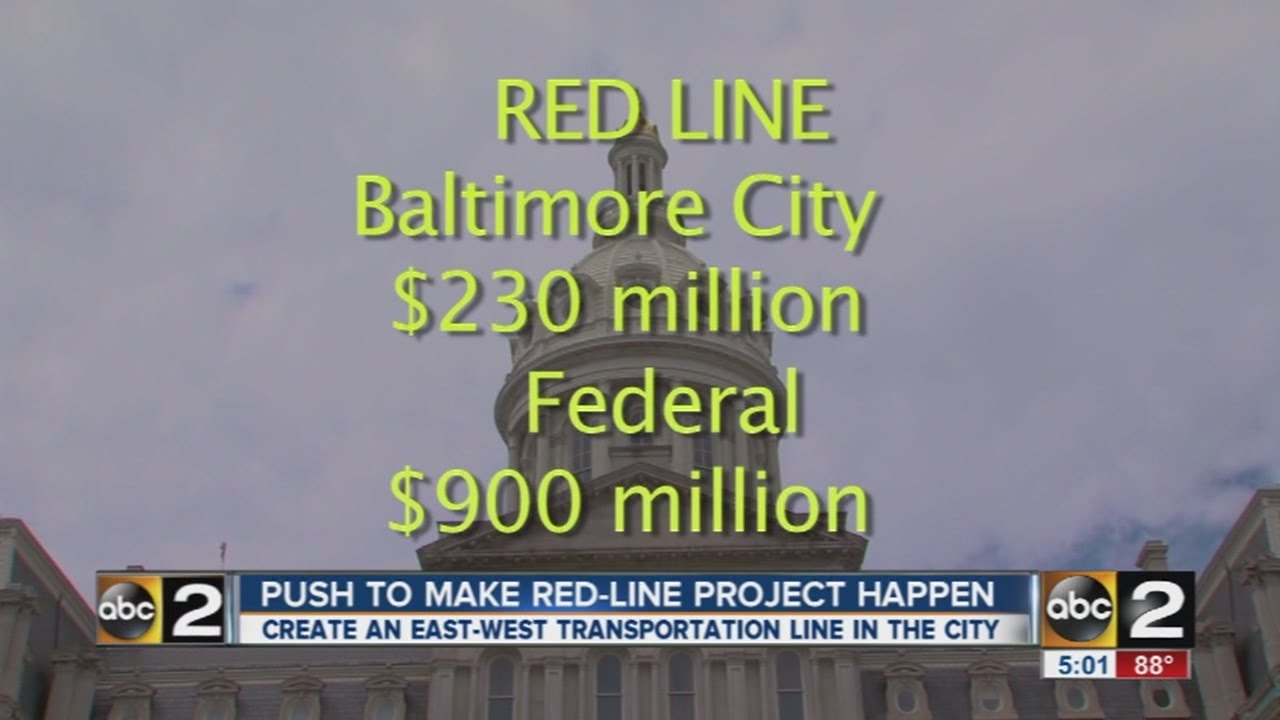 Supporters make final push for Baltimore's Red Line project - YouTube