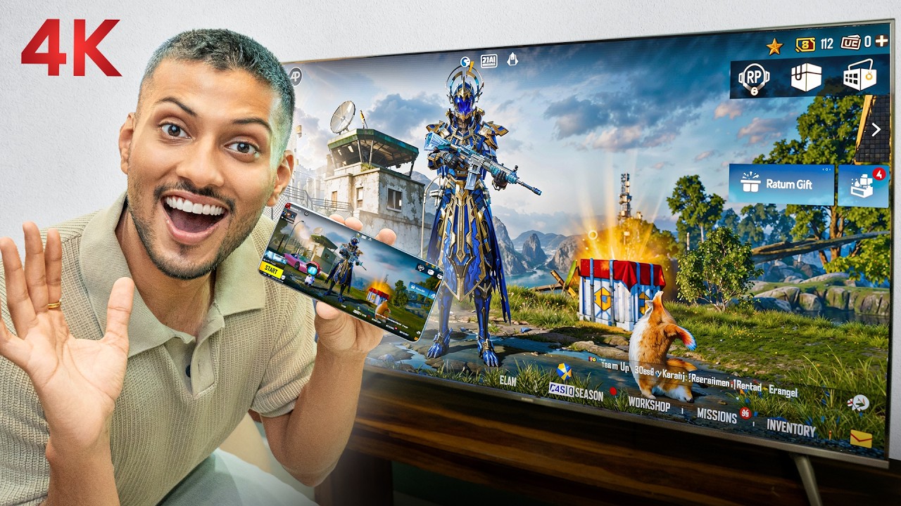 Playing 4K Quality Games on QLED TV ! - YouTube