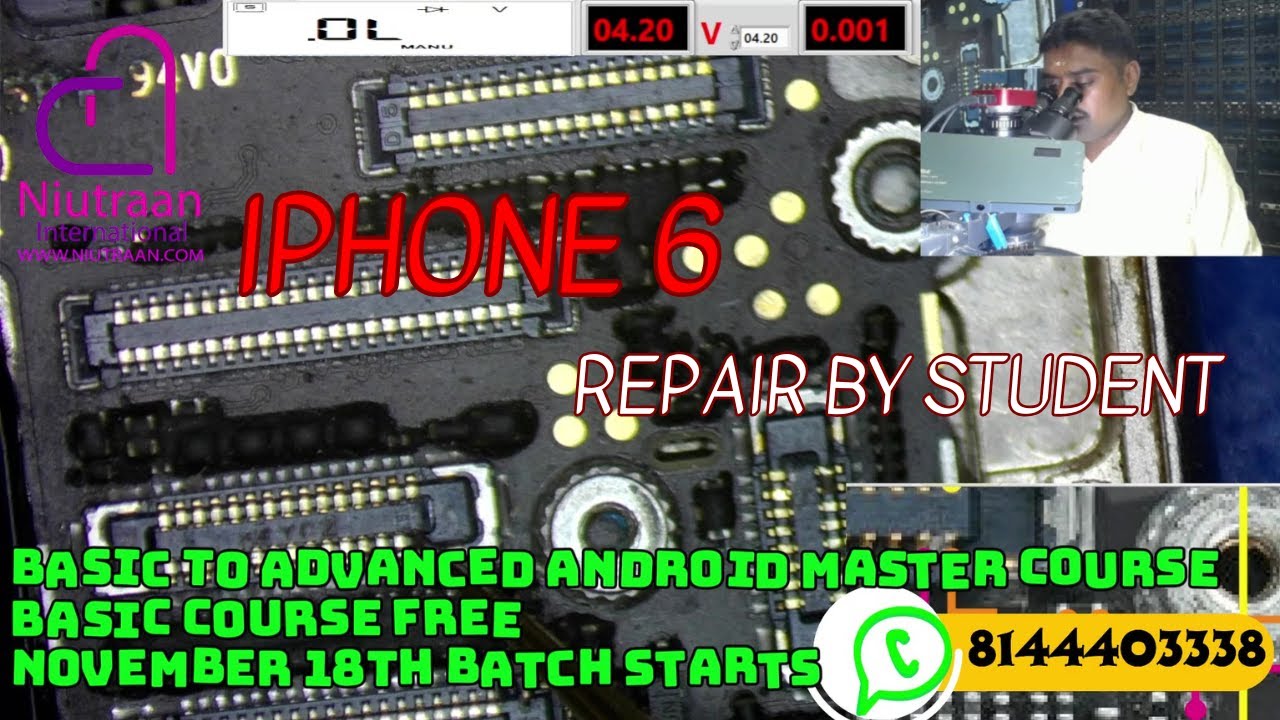 IPHONE 6 BACKLIGHT ISSUE DONE BY STUDENTS - YouTube