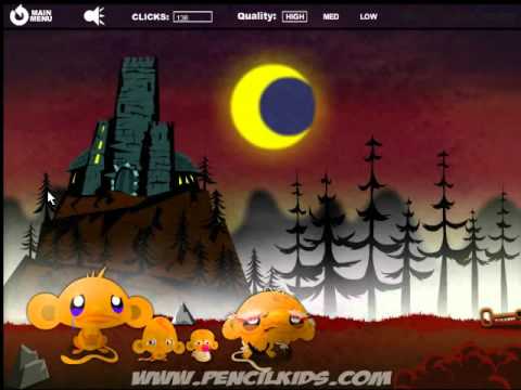 Monkey GO Happy 4 Walkthrough - 134 Clicks - YouTube
