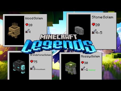 Nova ADDON de Minecraft legends para Minecraft Bedrock:Com novos golens ...