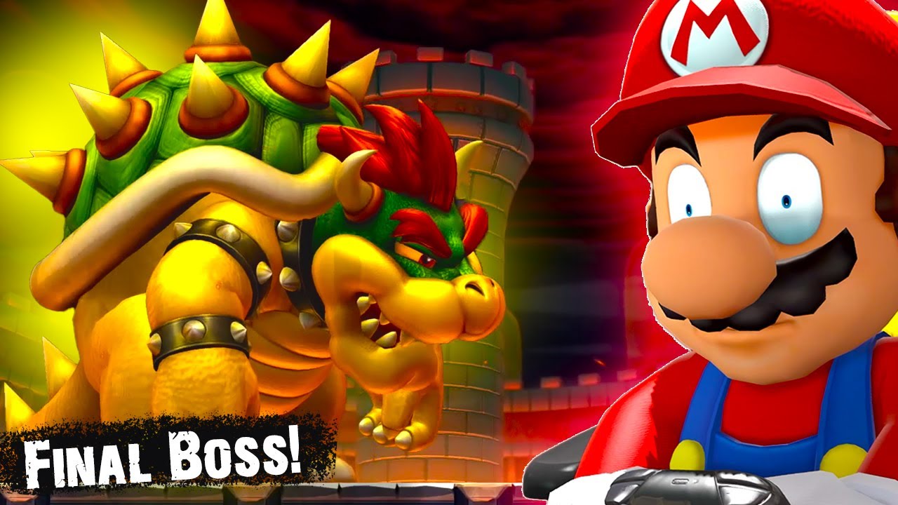 Mario Plays: New Super Mario Bros U Deluxe - FINAL BOSS!!! Gameplay ...