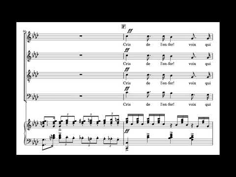 Les Djinns (G. Fauré) Score Animation