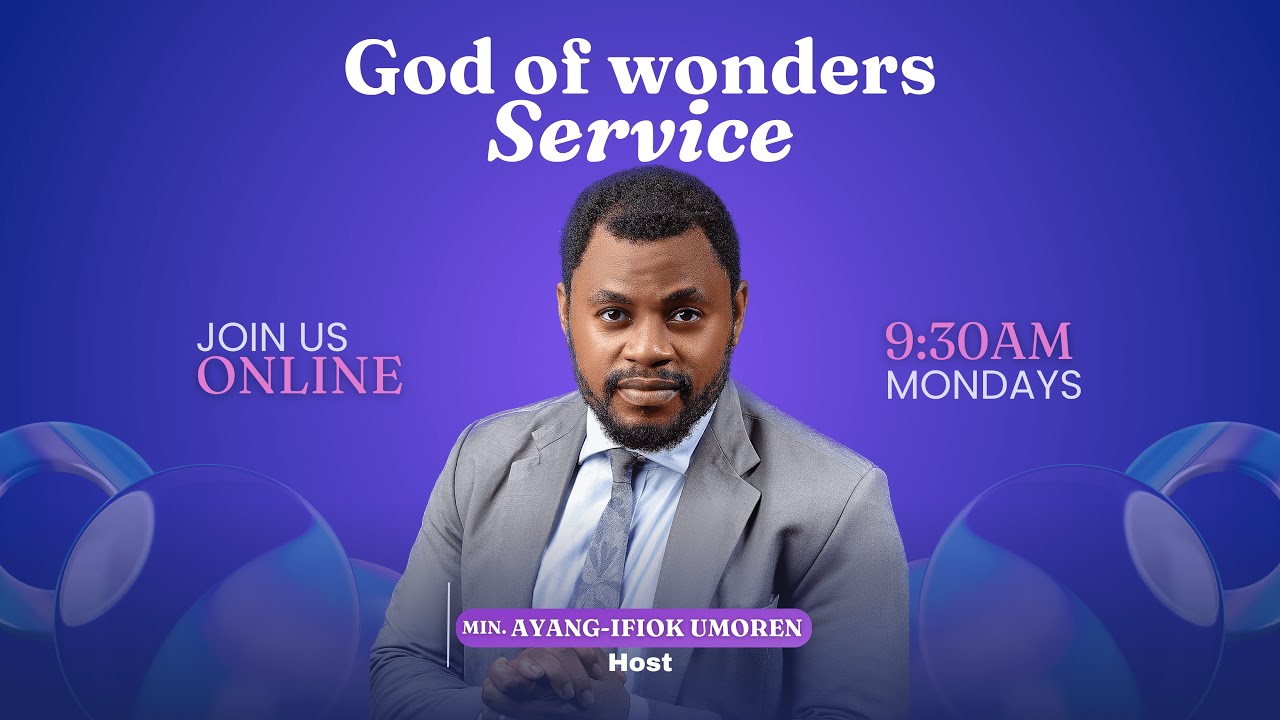 GOD OF WONDERS SERVICE - YouTube